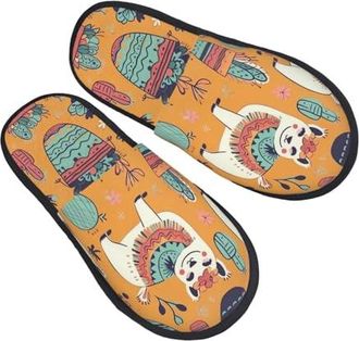 Generic Pantoufles En Coton Alpaga Mignon De Dessin Anim&eacute; Peluche Fourrure Pantoufles L&eacute;gers Chausson Hotel Pour Automne Camping Homme M