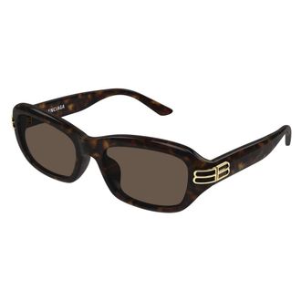 Balenciaga Rechteckige Sonnenbrille - - Accessories - unisex - Braun - 55 MM