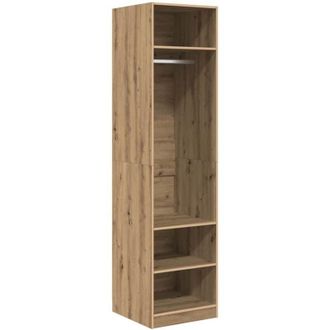 vidaXL Vidaxl - Armoire avec étagère chêne artisanal Bois dingénierie