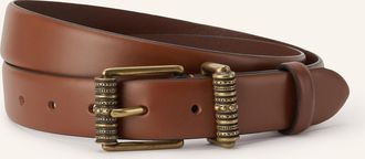 BA&SH Ba&Sh Ledergürtel Brett braun