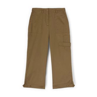 Motivi Cargohose aus Baumwoll-Gabardine - - Trousers - Damen - Braun - 2XS