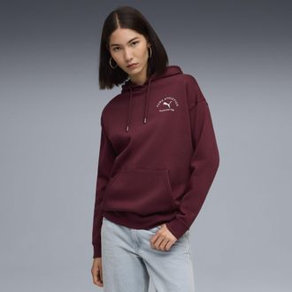 Puma Class Relaxed Hoodie Damen, Kleidung, Rot, L