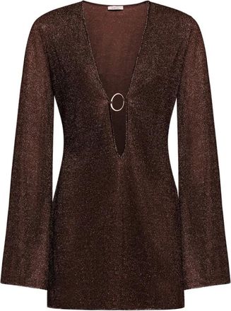 Os&eacute;ree Femme, Robes, Brun, Taille: 38 FR Short Robes