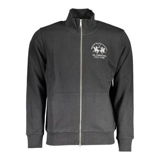 La Martina Kapuzen-Zip-Sweatshirt Schwarz Langarm - - Sweatshirts & Hoodies - Herren - Schwarzk - M