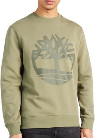 Timberland Tree Logo Crew Neck Sweatshirt Maillot de survêtement, CSL Erth/G Leaf, S Homme