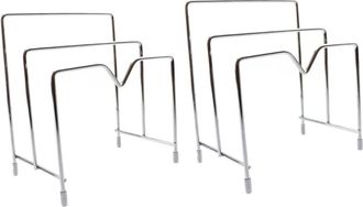 SOLUSTRE Multifunktionales Edelstahl Desktop Rack Abtropfgestell Für Schneidebretter Teller Und Geschirr Aufbewahrungsregal Küchenorganizer Platzsparend