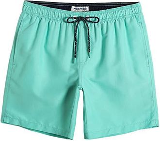 Maamgic Maillot de Bain Homme Short de Bain pour Vacances sur La Plage S&eacute;chage Rapide pour Piscine Natation,Recto-Verso Vert, M