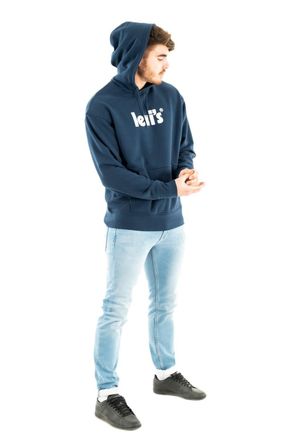 Levi's Herren Relaxed Graphic Sweatshirt Hoodie Kapuzenpullover,Poster Dress Blues,M