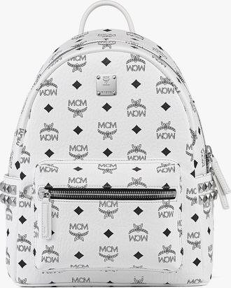 MCM Stark Rucksack in Visetos mit seitlichen Nieten