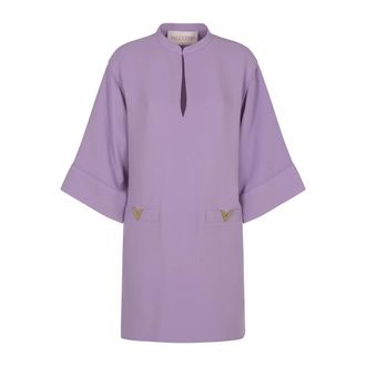 Valentino Cady Couture Solid Kleid - - Dresses - Damen - Lila - S