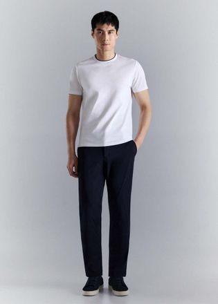 Mango T-shirt slim-fit comfort stretch Coolmax blanc - Homme - XXL - MANGO MAN