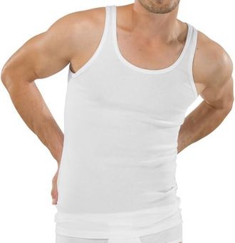 Schiesser Homme 005120-100 Maillot de corps, Blanc (100-weiss), 6 EU