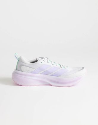 adidas adidas Running - Supernova Glide - Baskets - Violet et vert-Gris