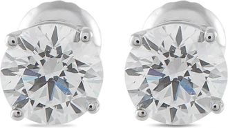 Luxury Bazaar diamond stud earrings - Silber