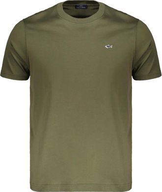 Paul & Shark Homme, Tops, Vert, Taille: M T-shirt En Coton Doux
