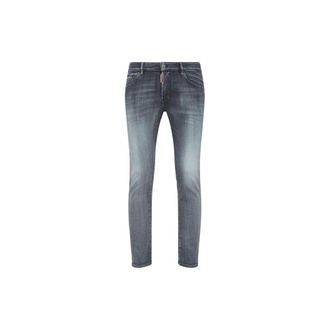 Dsquared2 Homme, Jeans, Gris, Taille: S Jean Skater Gris avec Logo Patch