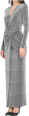 Simona Corsellini Femme, Robes, Gris, Taille: 40 FR Robe longue stretch