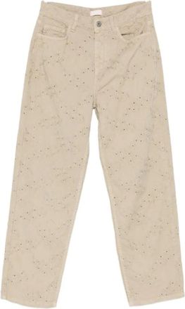 Liu Jo Femme, Jeans, Beige, Taille: W27 Pantalon avec broderie