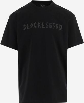 44 Label Group Homme, Tops, Noir, Taille: XL T-shirt en coton avec imprim&eacute;