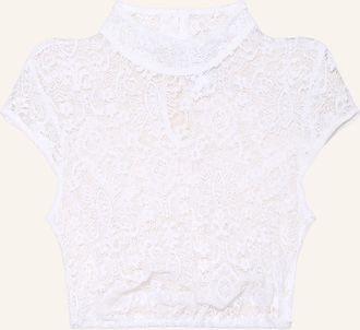 Hammerschmid Hammerschmid Dirndlbluse Babsi Aus Spitze weiss