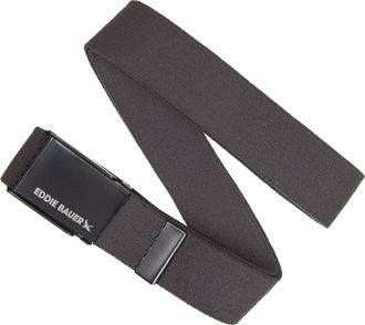 Eddie Bauer Herren Backcountry Aktives Stretch-gurtband mit Militärischer Klemmschnalle Gürtel, Dark Smoke, One Size