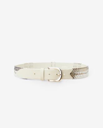 Isabel Marant Ceinture Tehora - Femme - &Eacute;cru-argent&eacute; - Taille80 - Isabel Marant