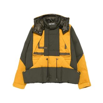sacai Homme, Vestes, Multicolore, Taille: M Veste matelass&eacute;e &agrave; capuche avec cordon de serrage