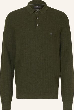 Fynch-Hatton Fynch-Hatton Strick-Poloshirt gruen