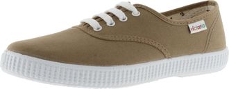 Victoria Plimsoll Unisex 1915 Canvas & Weiße Schnürsenkel 106613 für Erwachsene Tostado 38