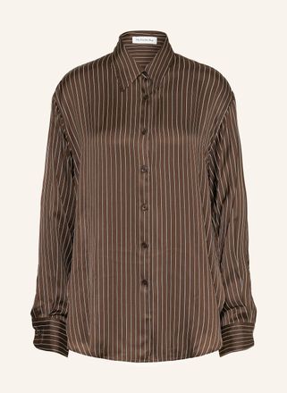 Frankie Shop Hemdbluse Peri Aus Satin braun