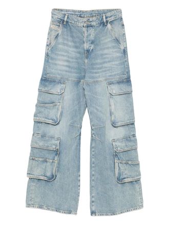 Diesel jean à poches cargo - Bleu