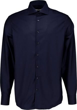 John Miller Homme, Chemises, Bleu, Taille: 4XL Lange Mouw Overhemden
