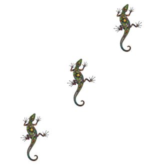 OSALADI 3 Stück Wandtattoos Eidechsen-design Leicht Abziehbar Zum Aufkleben Für Zuhause Dekoration Wohnzimmer Wandaufkleber Pvc Schlafzimmer