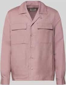 Antony Morato Regular Fit Hemdjacke aus Leinen-Viskose-Mix