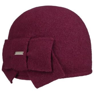 Seeberger Chapeau Laine Foul&eacute;e Litika Chapeau en Laine foul&eacute;e Bonnet pour lhiver (Taille Unique - Raspberry)