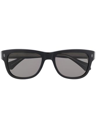 Cartier lunettes de soleil &agrave; monture en D - Noir