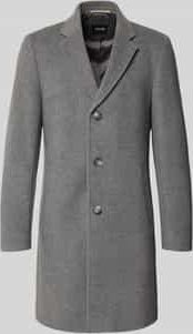 HUGO BOSS Slim Fit Funktionsmantel aus Woll-Mix Modell HYDE