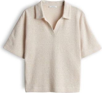 OPUS Poloshirt mit M&eacute;lange Effekt Softes Tragegef&uuml;hl f&uuml;r moderne Casual Looks
