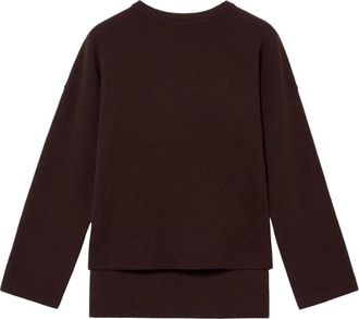 Oltre Femme, Pulls, Brun, Taille: 38/40 FR Pull ras du cou en pure laine