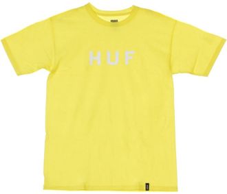 HUF Logo Tee - - Tops - Herren - Gelb - XL