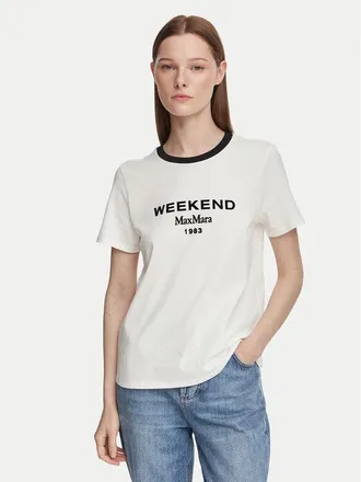 Max Mara T-Shirt Edison 2625976041 Wei&szlig; Regular Fit