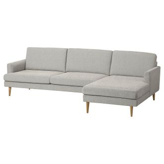 IKEA GRILLSTORP / SMEDSTORP 4er-Sofa mit R&eacute;camiere rechts