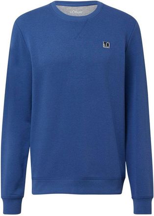 s.Oliver Sweatshirt Sweatshirt Sweatshirt aus Baumwollmix mit Crew Neck