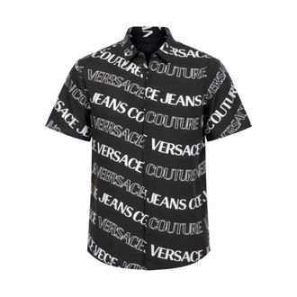 Versace Jeans Couture Homme, Chemises, Noir, Taille: M Logowave Shirt