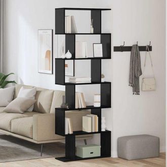 vidaXL Biblioth&egrave;que Noir 70 x 24 x 193.5 cm Bois ding&eacute;nierie Vidaxl