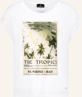 Monari Monari T-Shirt Mit Schmucksteinen weiss