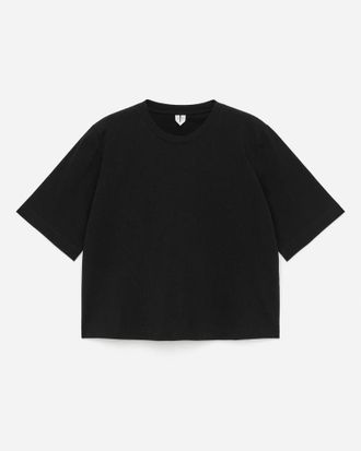 Arket ALBA Kastiges T-Shirt -Schwarz