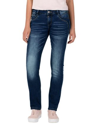 Timezone Damen SeraTZ Slim Jeans, Atlantic Blue Wash 3181, W29/L30