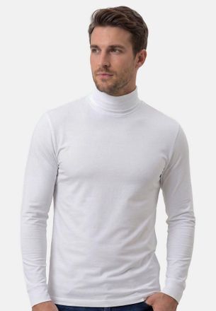 Ragman Langarmshirt 3er Pack Basic (Spar-Set, 3-tlg) Rollkragenshirt - Baumwolle - Atmungsaktiv