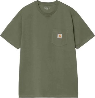 Carhartt Work in Progress Homme, Tops, Vert, Taille: XL S/S Pocket T-Shirt